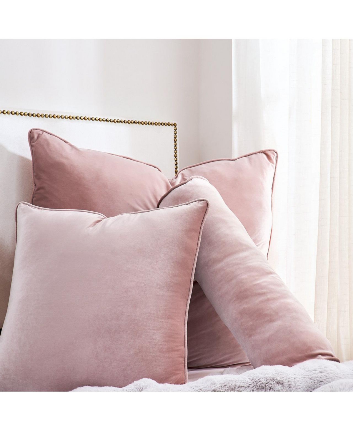 Click here for DormCo Rainha Velvet Dutch  Euro and Bolster Pillo... prices