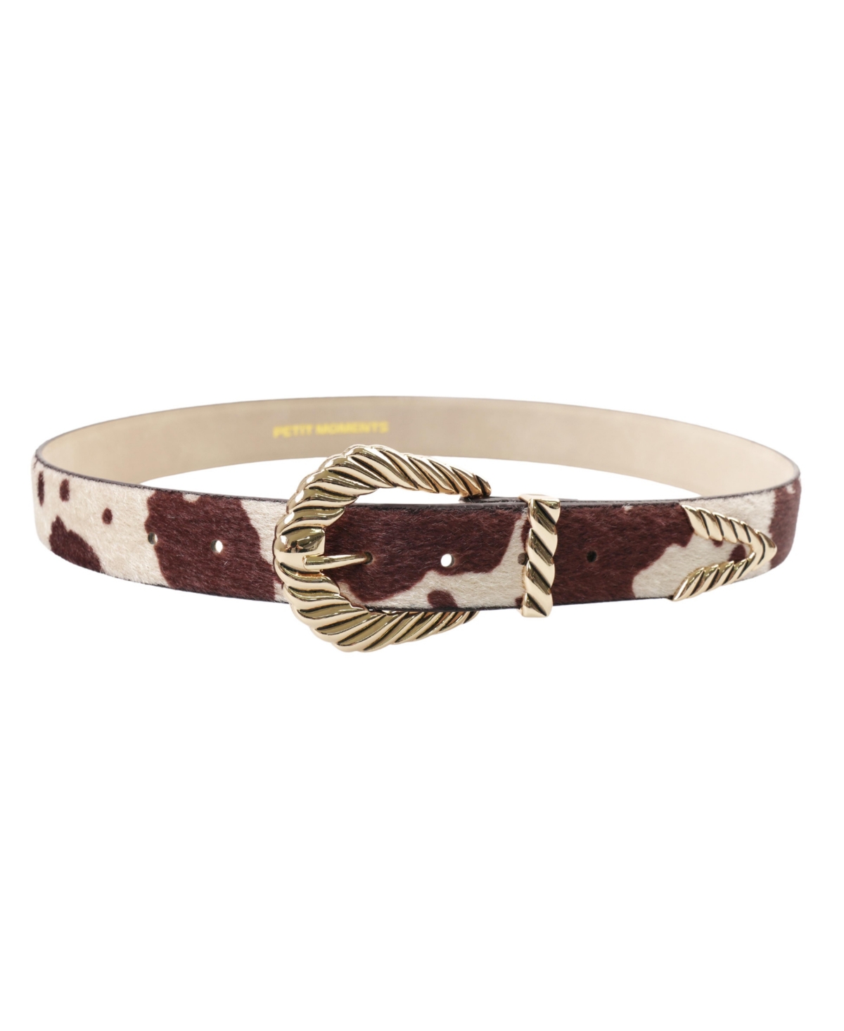 Click here for Petit Moments Modern Rodeo Belt - Cow/ gold prices