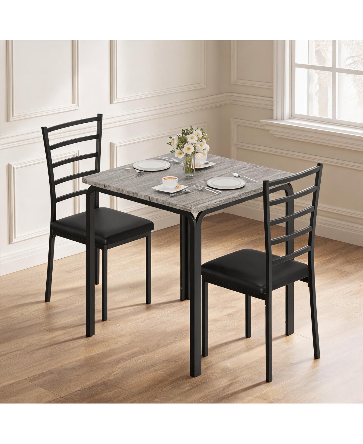Click here for 39 x 21 Dining Set with Wine Rack and 2 Stools  En... prices