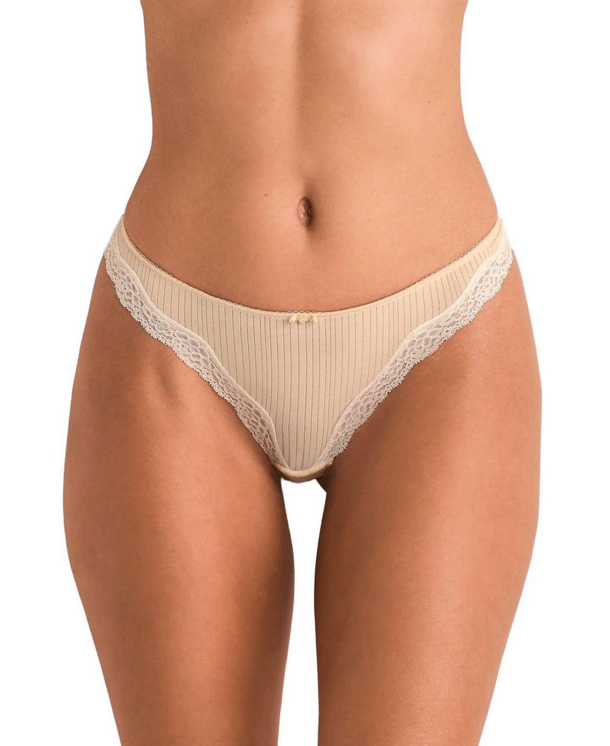 Click here for Adore Me Womens Lilou Thong Panty - Light beige prices