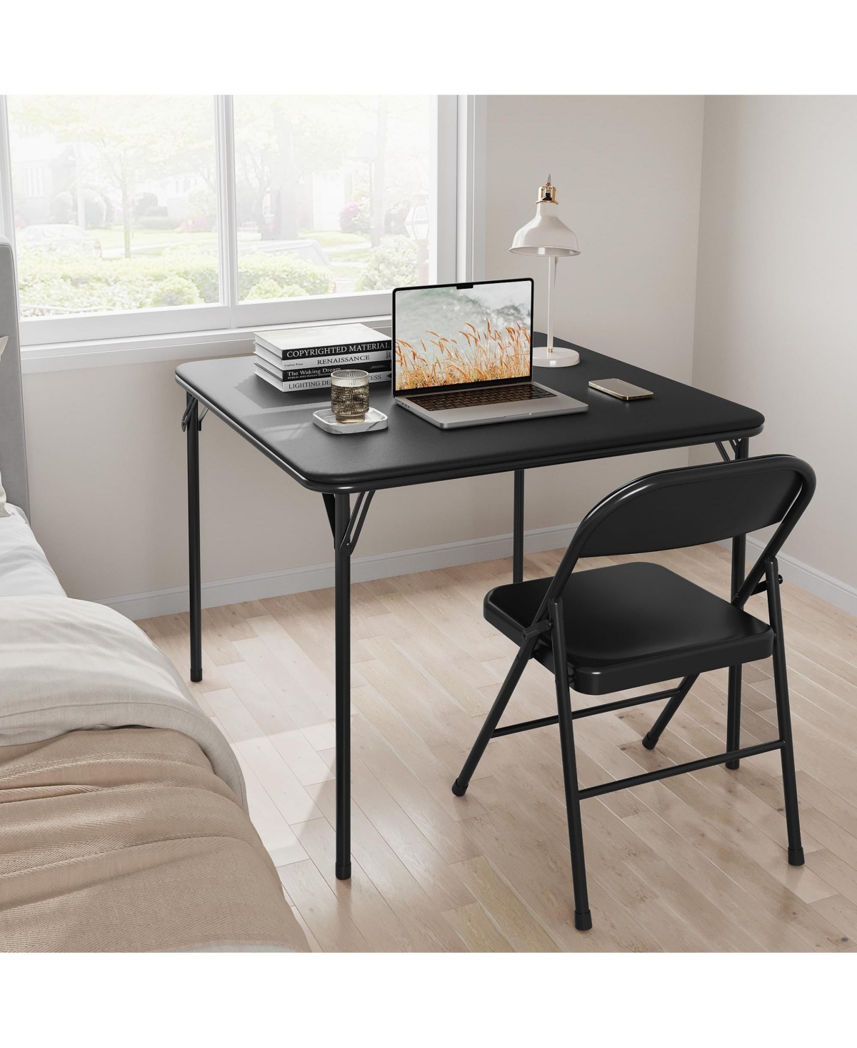 Click here for 34 x 34 Folding Card Table with 4 Folding Chairs S... prices