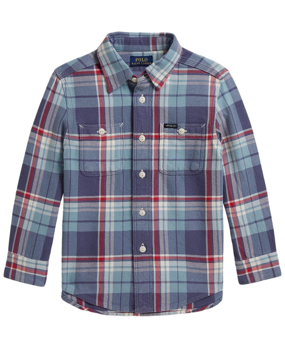 Click here for Polo Ralph Lauren Boys 2T-7 Plaid Cotton Flannel W... prices
