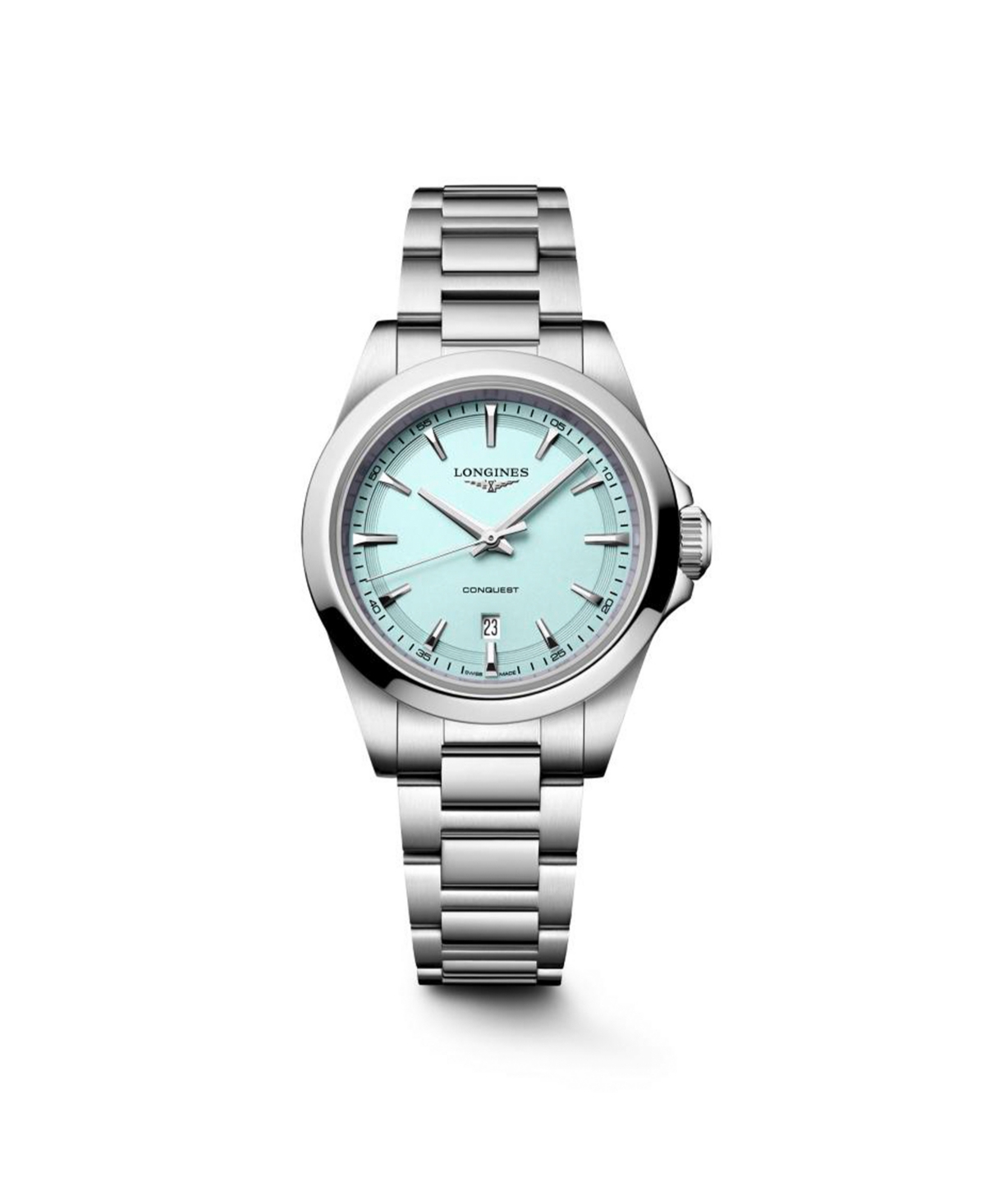 Click here for Longines Womens Conquest Silver Stainless Steel St... prices