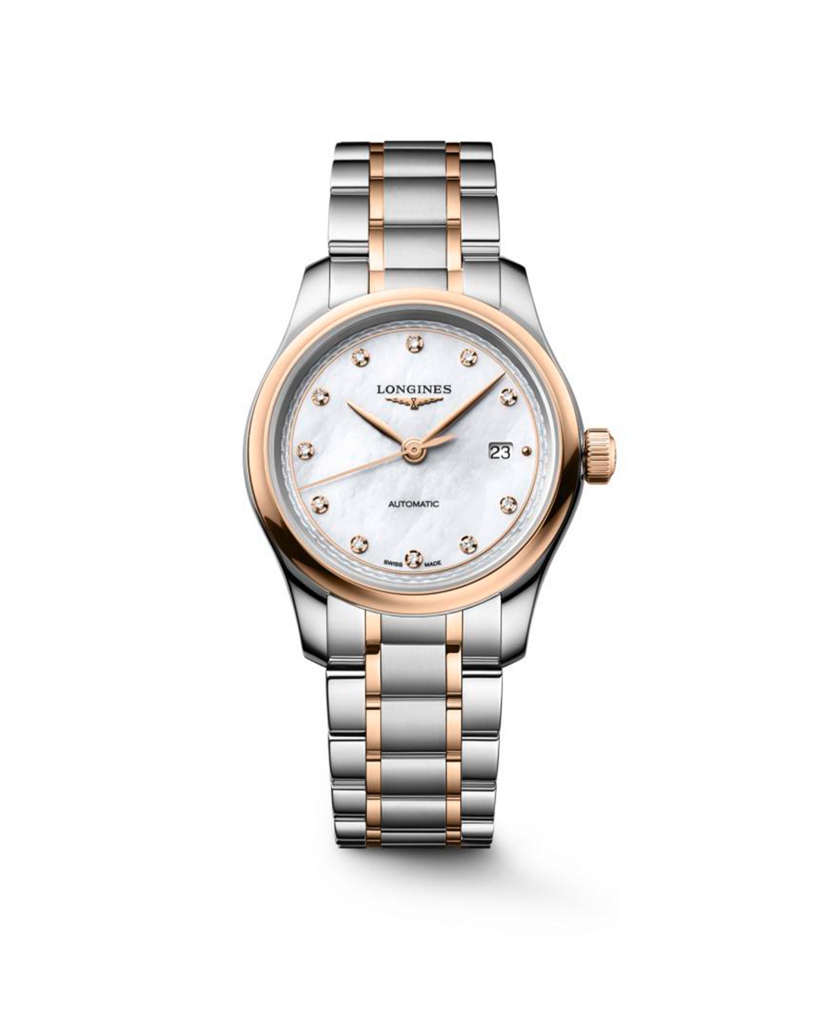 Click here for Longines Womens Master Collection 18k Rose Gold an... prices