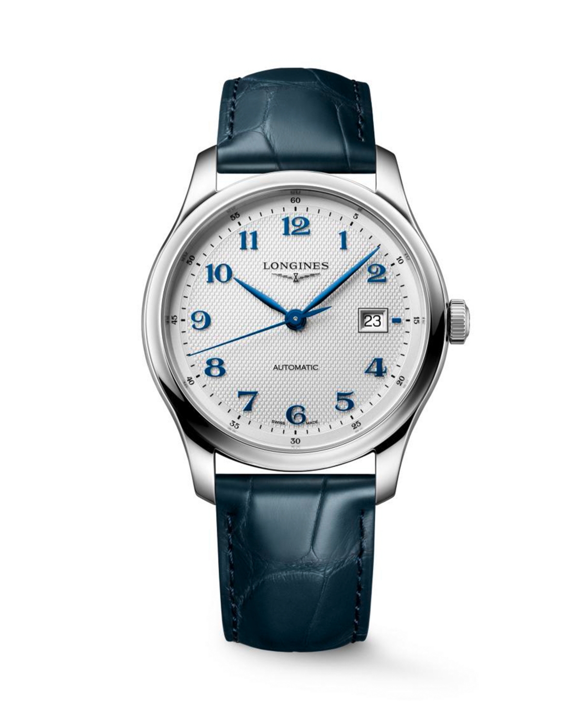 Click here for Longines Mens Master Collection Blue Alligator Str... prices