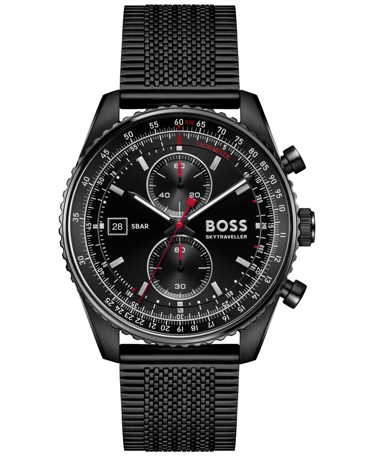 Click here for Hugo Boss Mens Skytraveller Quartz Chrono Ionic Pl... prices