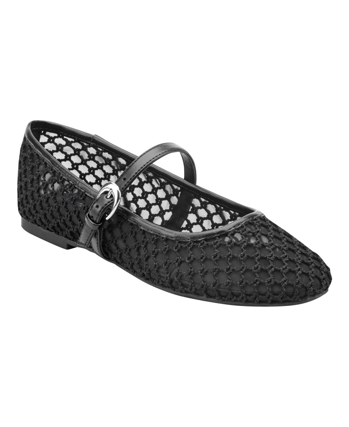 Click here for Marc Fisher Womens Tanke Sheer Mesh Mary Jane Flat... prices
