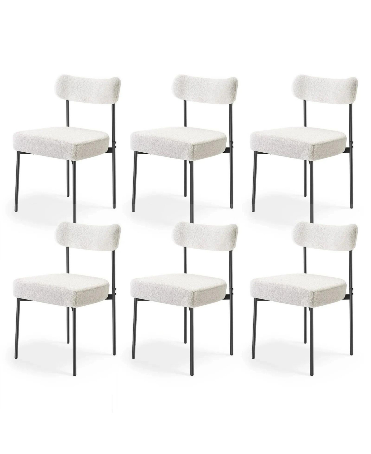 Click here for Slickblue Set of 6 Upholstered Dining Chairs with... prices