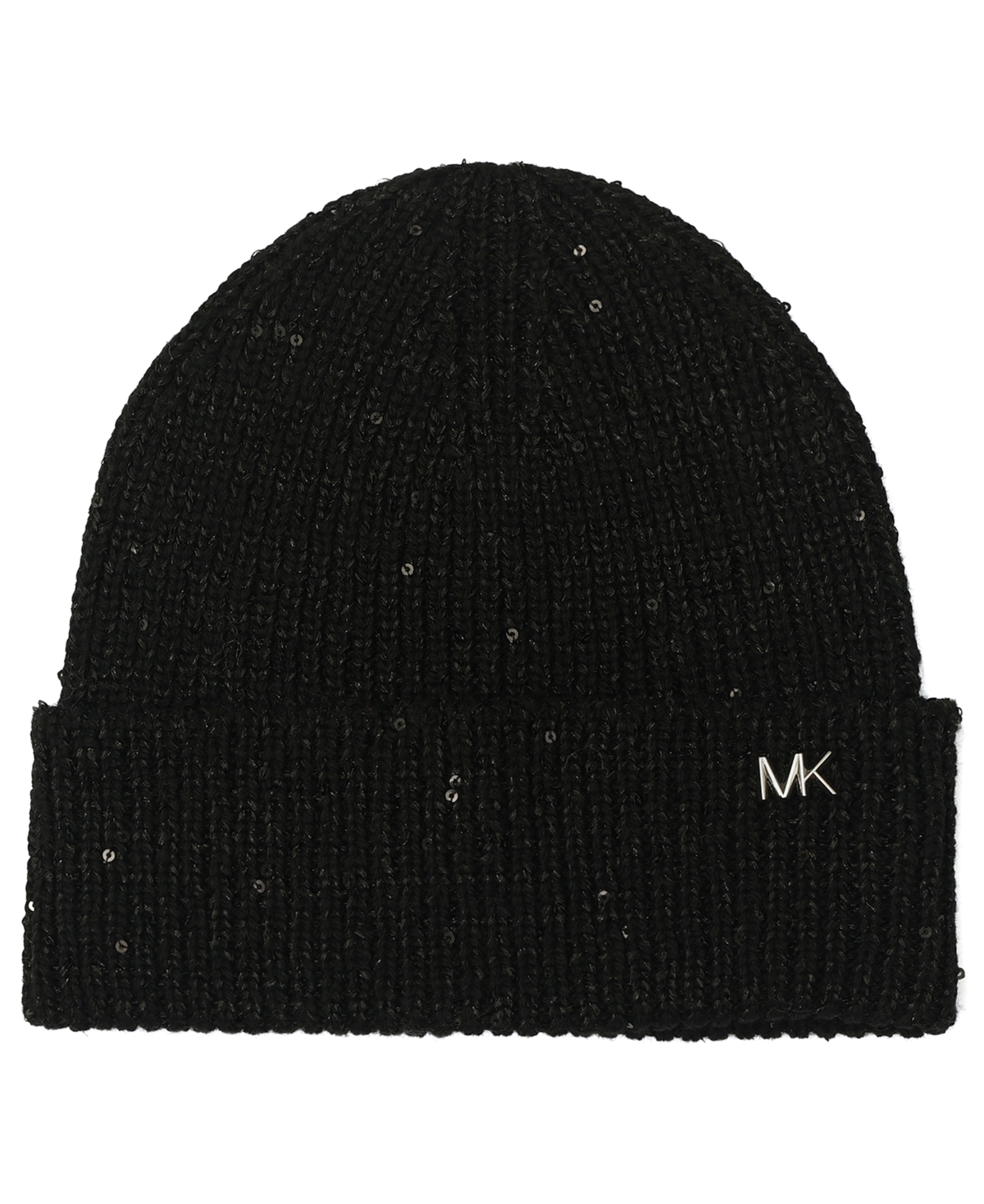 Click here for Michael Michael Kors Metallic Sequin Cuff Hat - Bl... prices