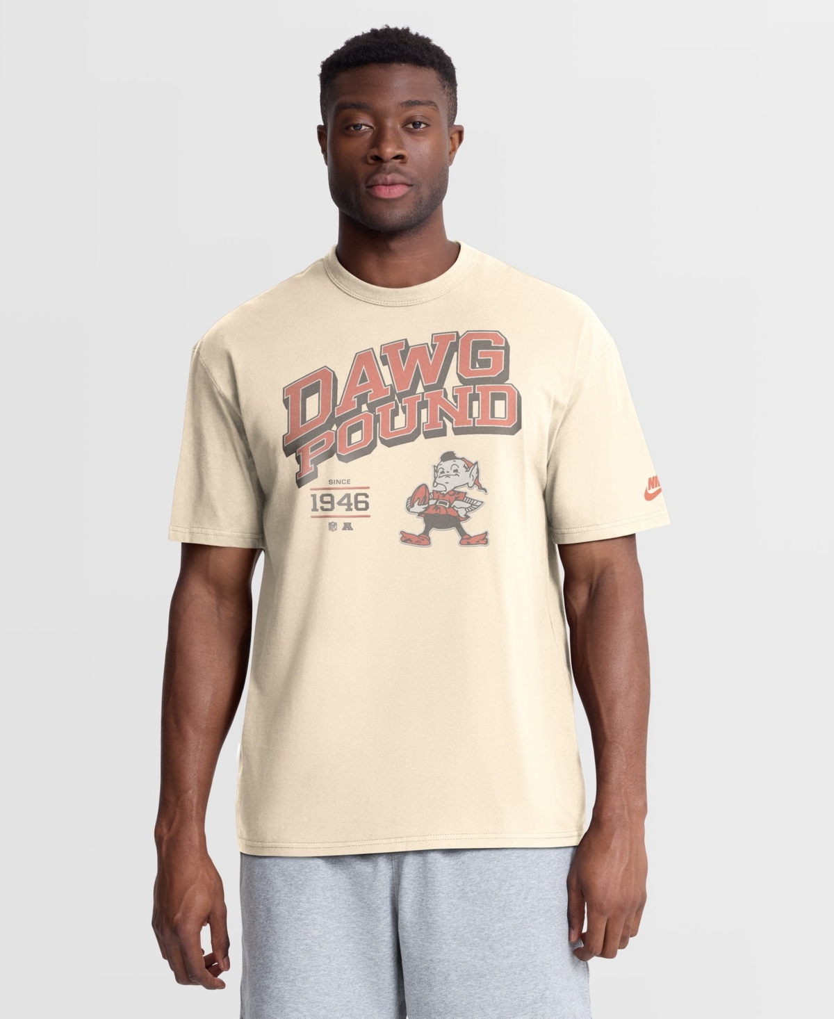 Click here for Nike Mens Natural Cleveland Browns Vintage Mod Blo... prices