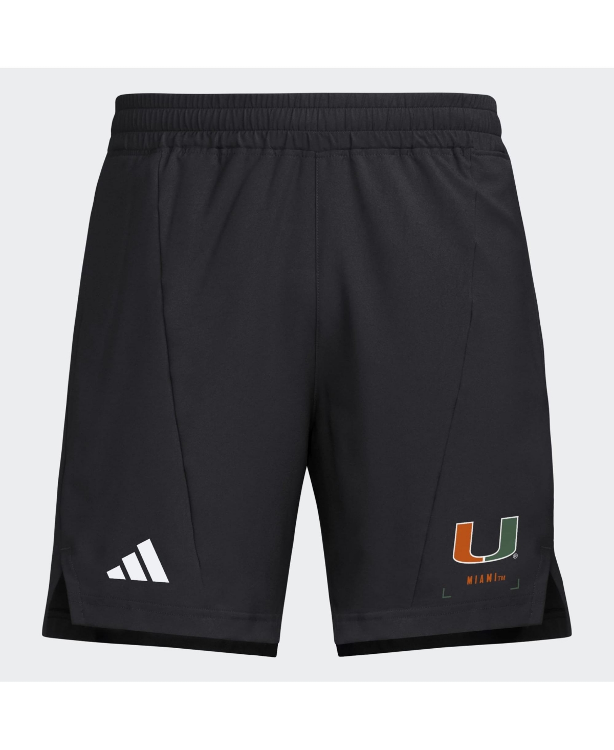 Click here for Mens adidas Black Miami Hurricanes D4T Shorts - Bl... prices
