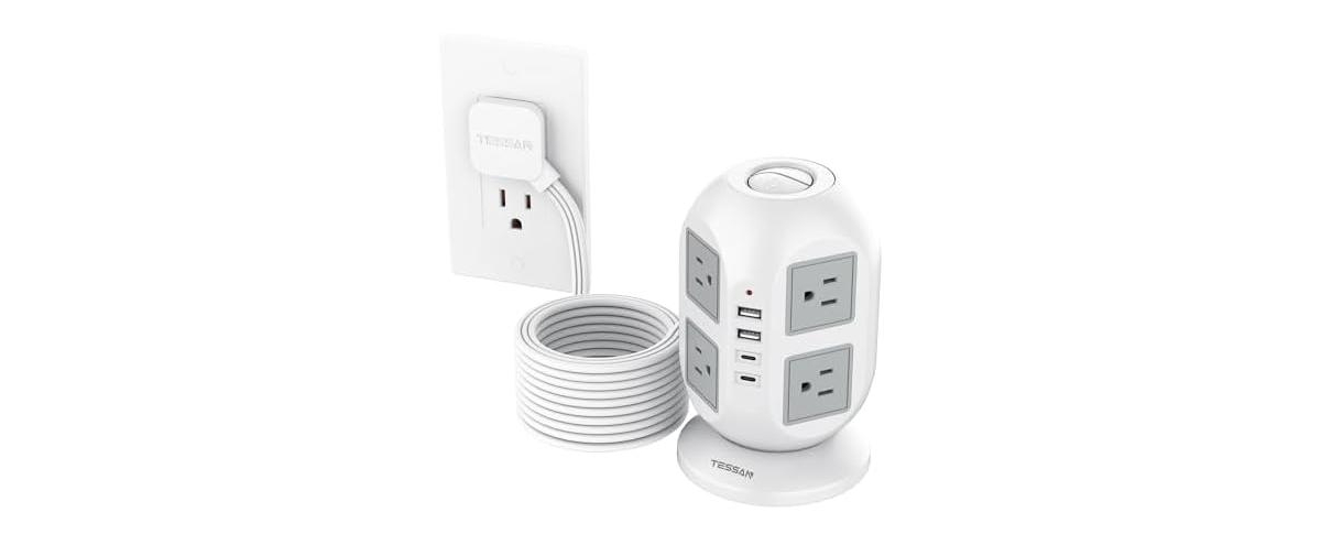 Click here for Tessan Power Strip with Usb Charging with 10 feet... prices