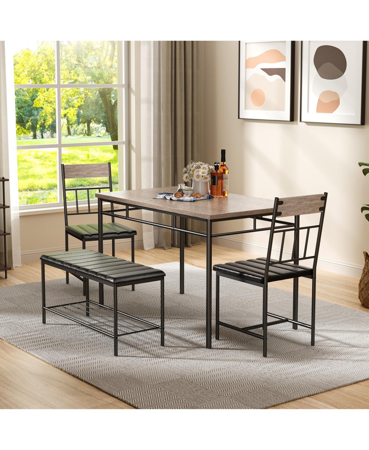 Click here for 46L Set of 4 Counter Height Bar Stools  Engineered... prices