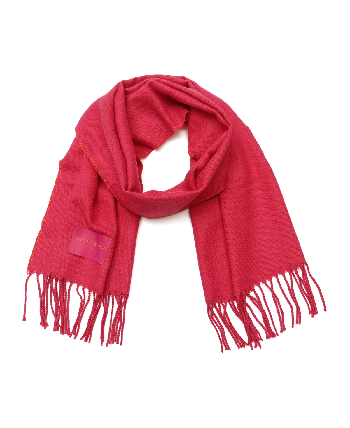 Click here for Kurt Geiger Double Faced Solid Yarn Dye Scarf - Fu... prices