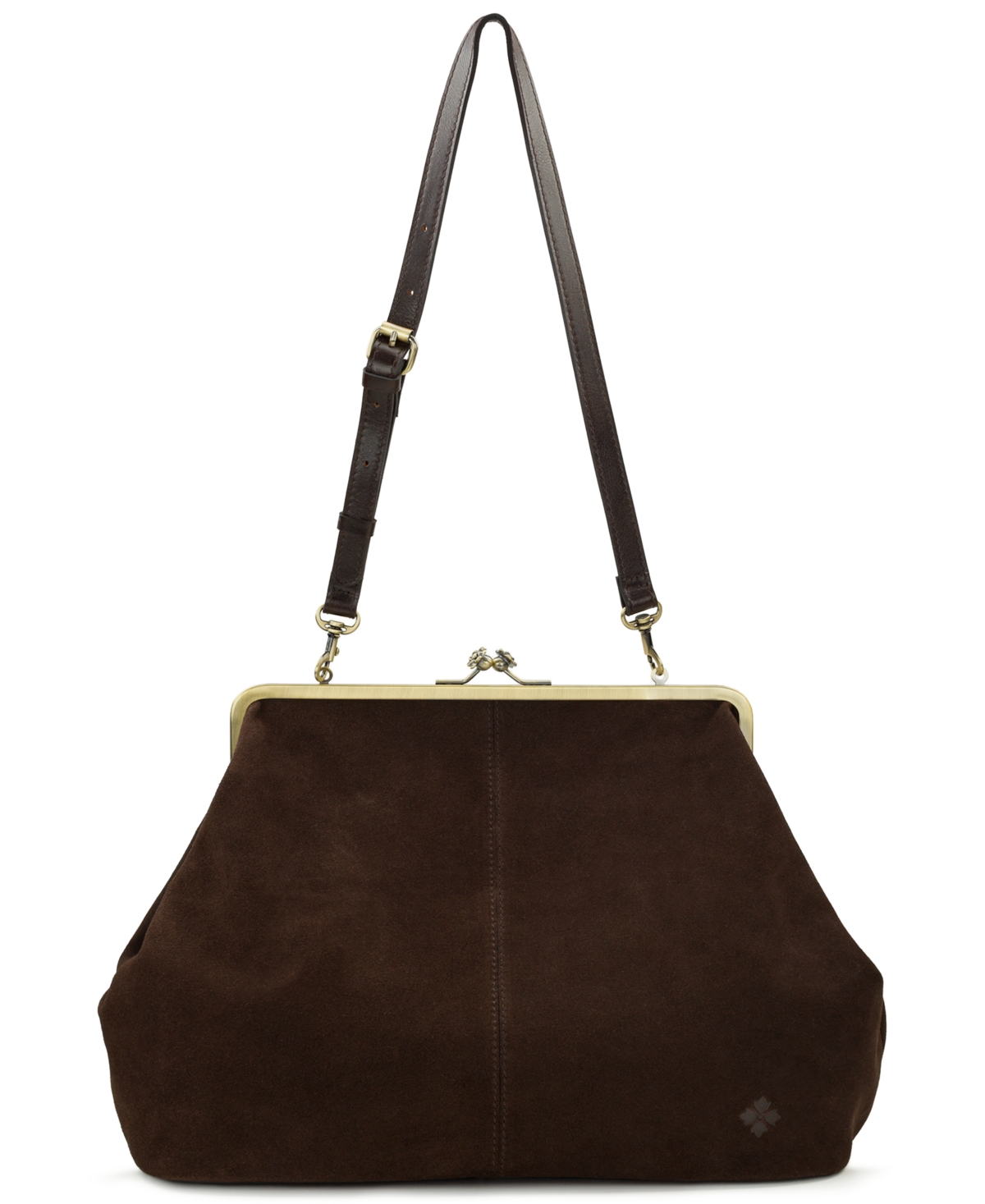 Click here for Patricia Nash Serafina Frame Kiss-Lock Bag - Choco... prices