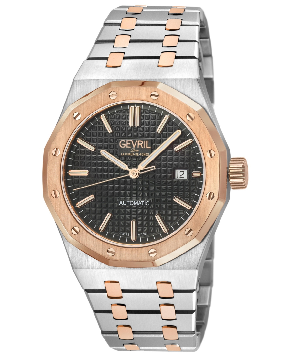 Click here for Gevril Mens Gotham Swiss Automatic Two tone Ss/Ipr... prices