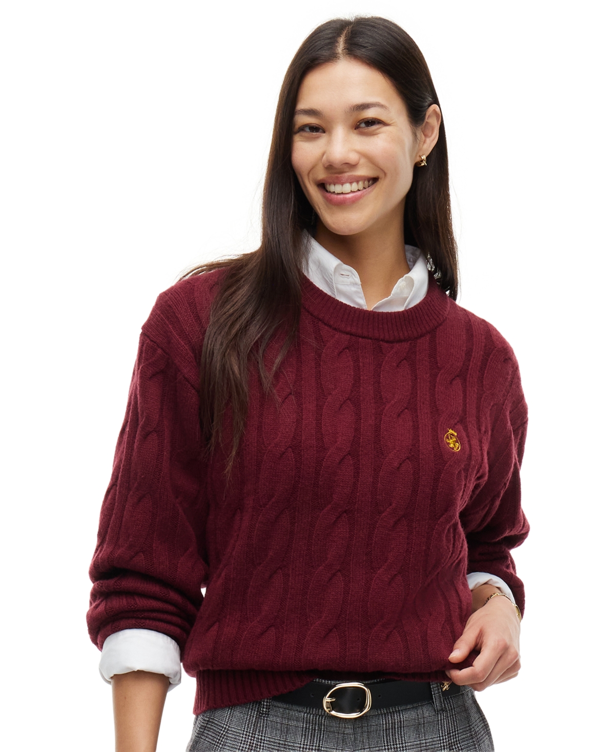Click here for Tommy Hilfiger Womens American Icons Cable-Knit Cr... prices
