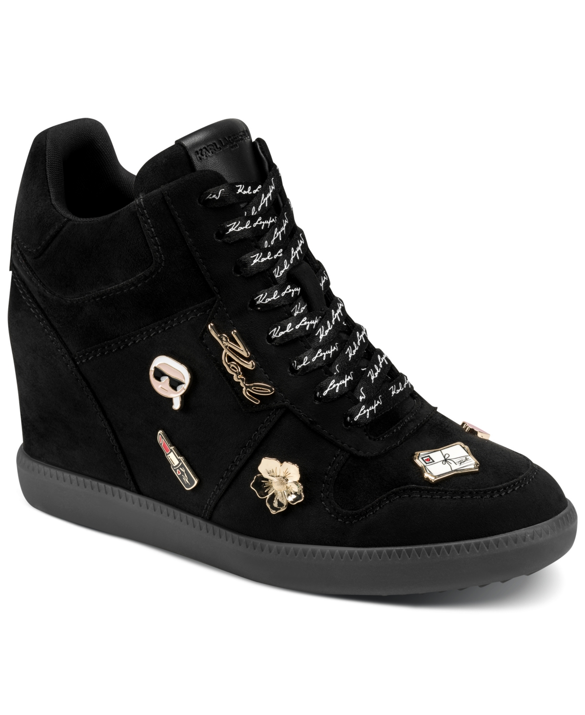 Click here for Karl Lagerfeld Paris Womens Spirea Wedge Sneakers... prices