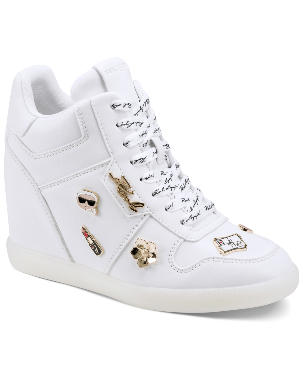 Click here for Karl Lagerfeld Paris Womens Spirea Wedge Sneakers... prices