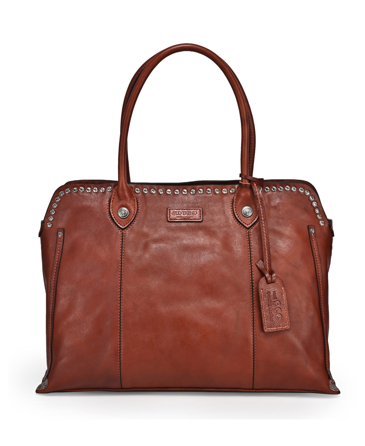 Click here for Old Trend Womens Genuine Leather Soul Stud Satchel... prices