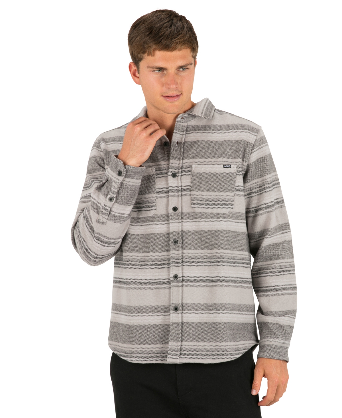 Click here for Hurley Mens Newberg Heavyweight Flannel Regular-Fi... prices