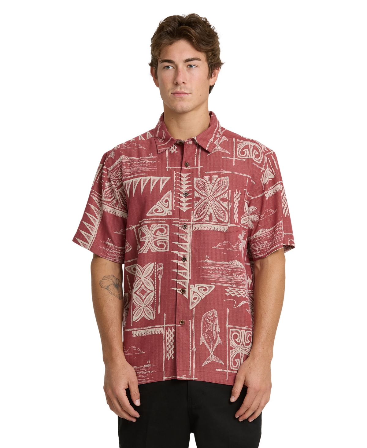 Click here for Quiksilver Waterman Mens Regular-Fit Print Shirt -... prices