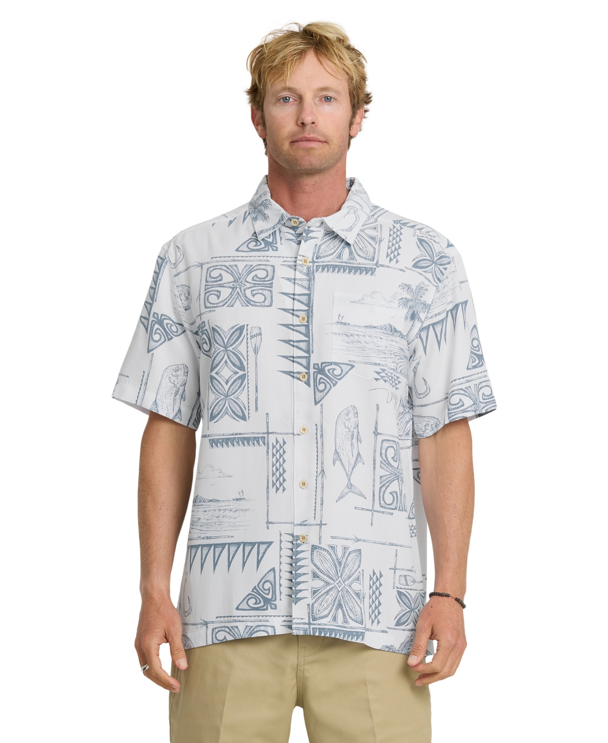 Click here for Quiksilver Waterman Mens Regular-Fit Print Shirt -... prices