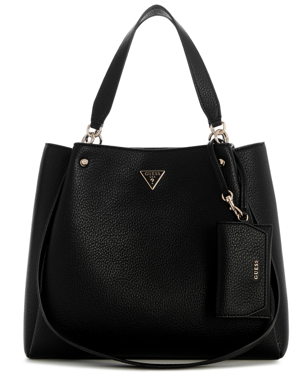 Click here for Guess Lorella Girlfriend Medium Tote Handbag - Bla... prices
