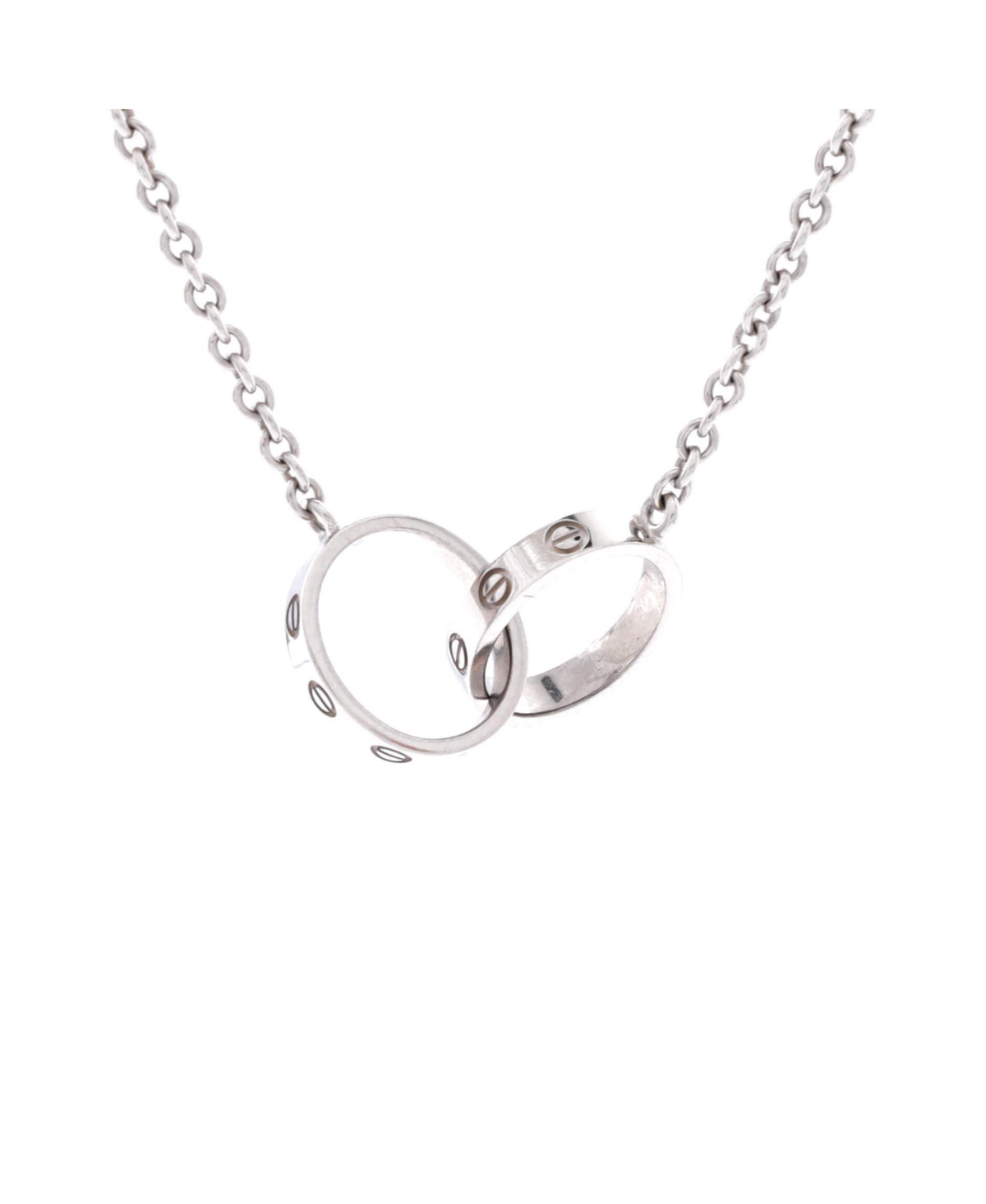 Click here for Pre-Owned Cartier Love Interlocking Necklace - 18k... prices