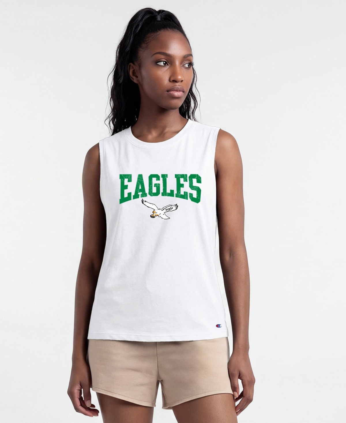 Click here for Champion Womens Philadelphia Eagles Distressed Mus... prices