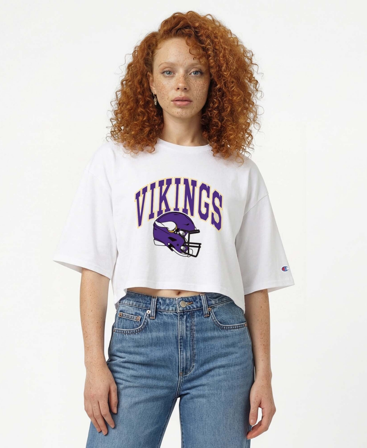 Click here for Champion Womens Minnesota Vikings Cropped Oversize... prices