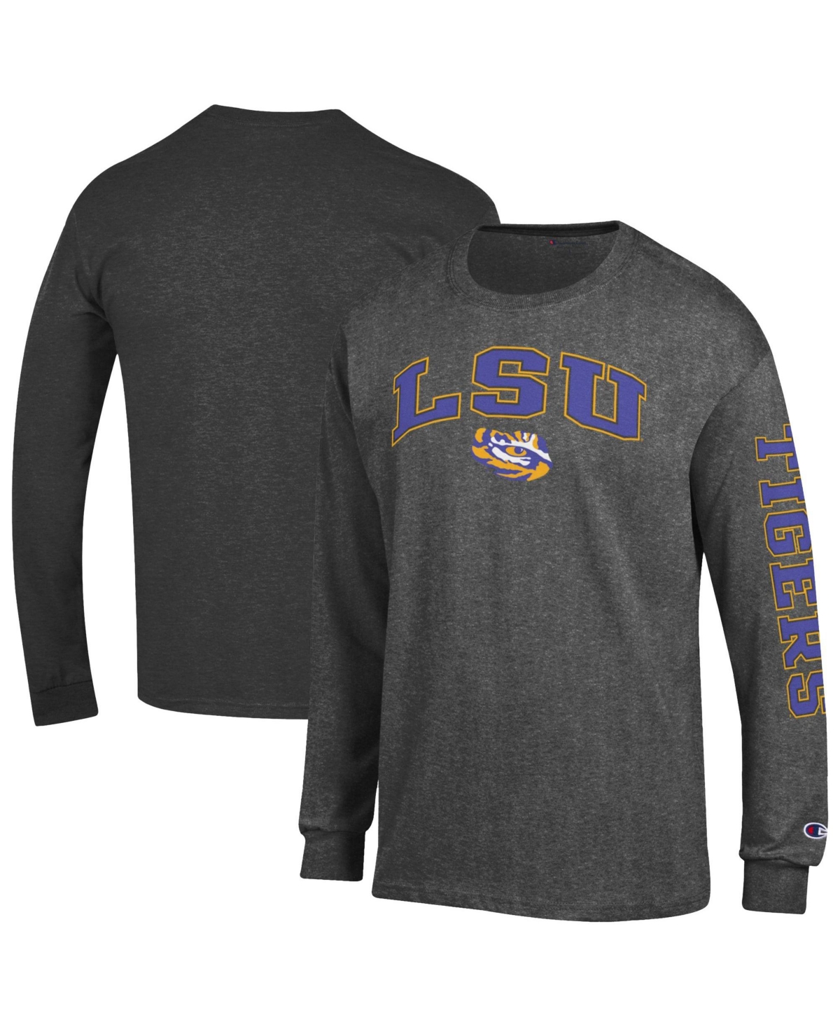 Click here for Champion Mens Charcoal Lsu Tigers Arch Over Logo 2... prices