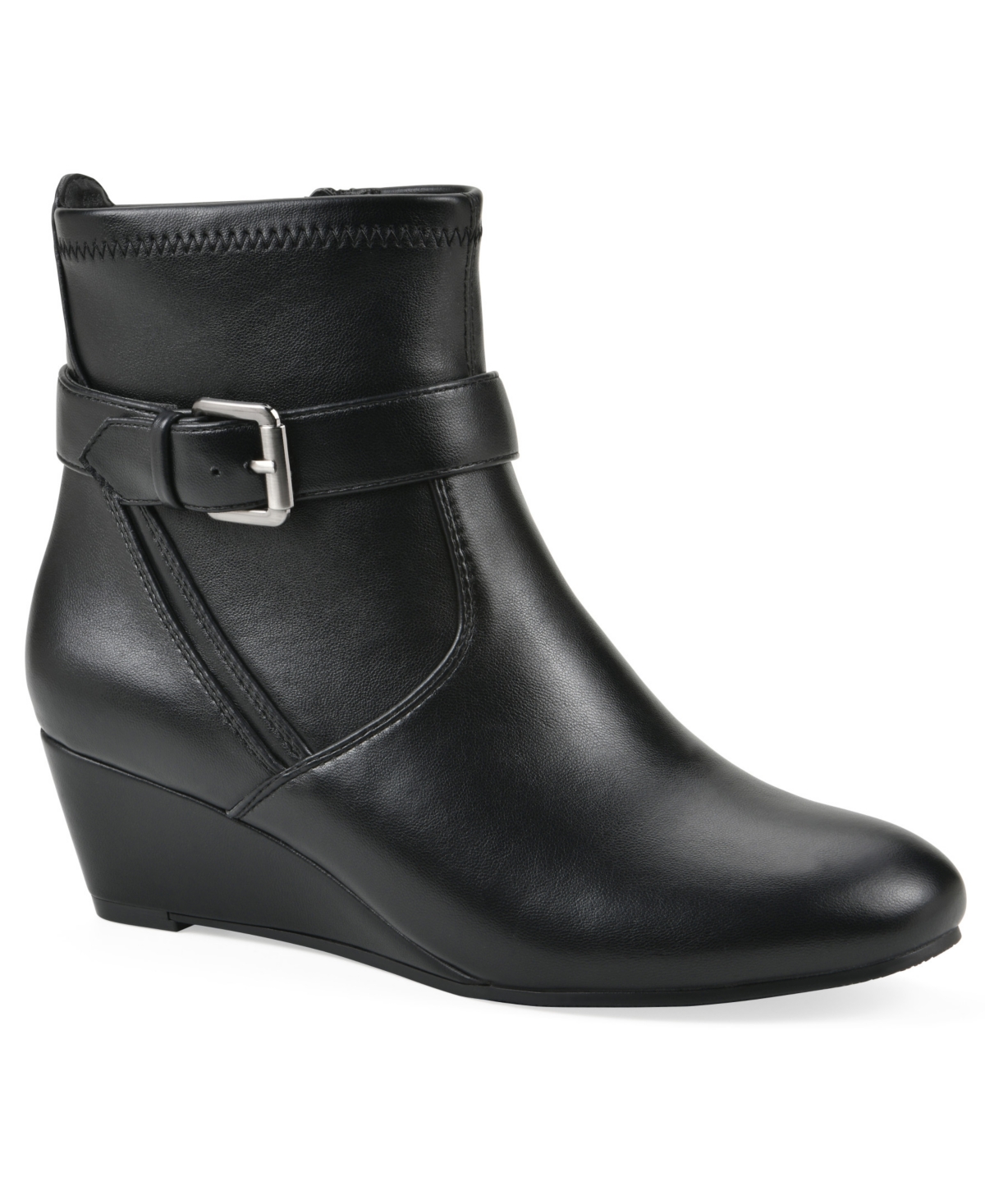 Click here for White Mountain Womens Chamlet Wedge Booties - Blac... prices