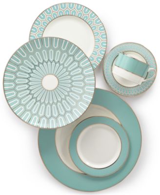 Lenox Brian Gluckstein by Dinnerware, Clara Aqua Collection - Macy's