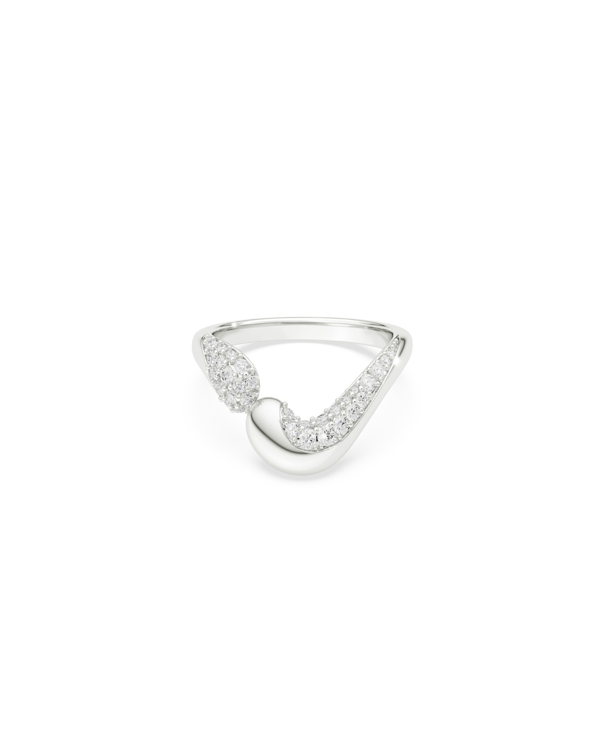 Click here for Swarovski Sterling Silver-Plated White Crystals Ri... prices
