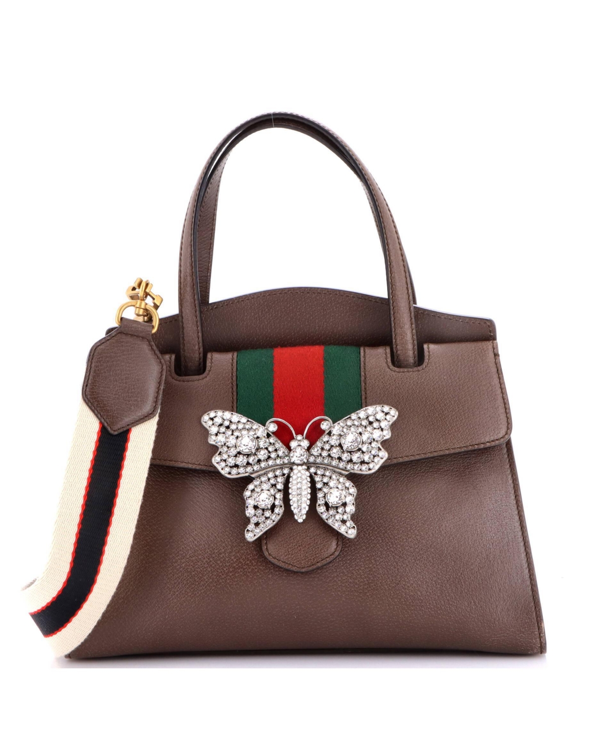 Click here for Pre-Owned Gucci Medium Totem Top Handle Bag Leathe... prices
