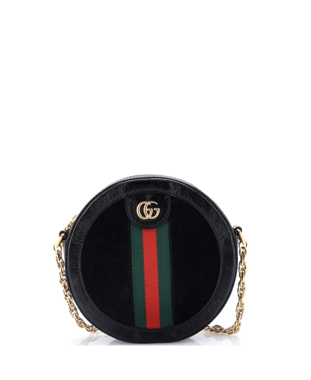 Click here for Pre-Owned Gucci Mini Ophidia Round Shoulder Bag Su... prices