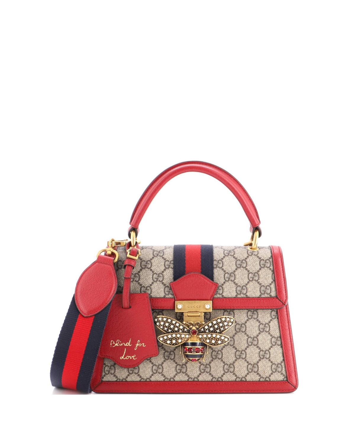 Click here for Pre-Owned Gucci Small Queen Margaret Top Handle Ba... prices