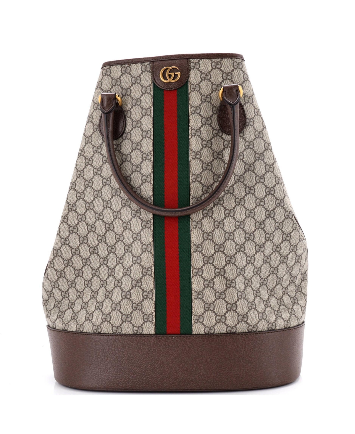 Click here for Pre-Owned Gucci Savoy Duffle Bag Gg Coated Canvas... prices