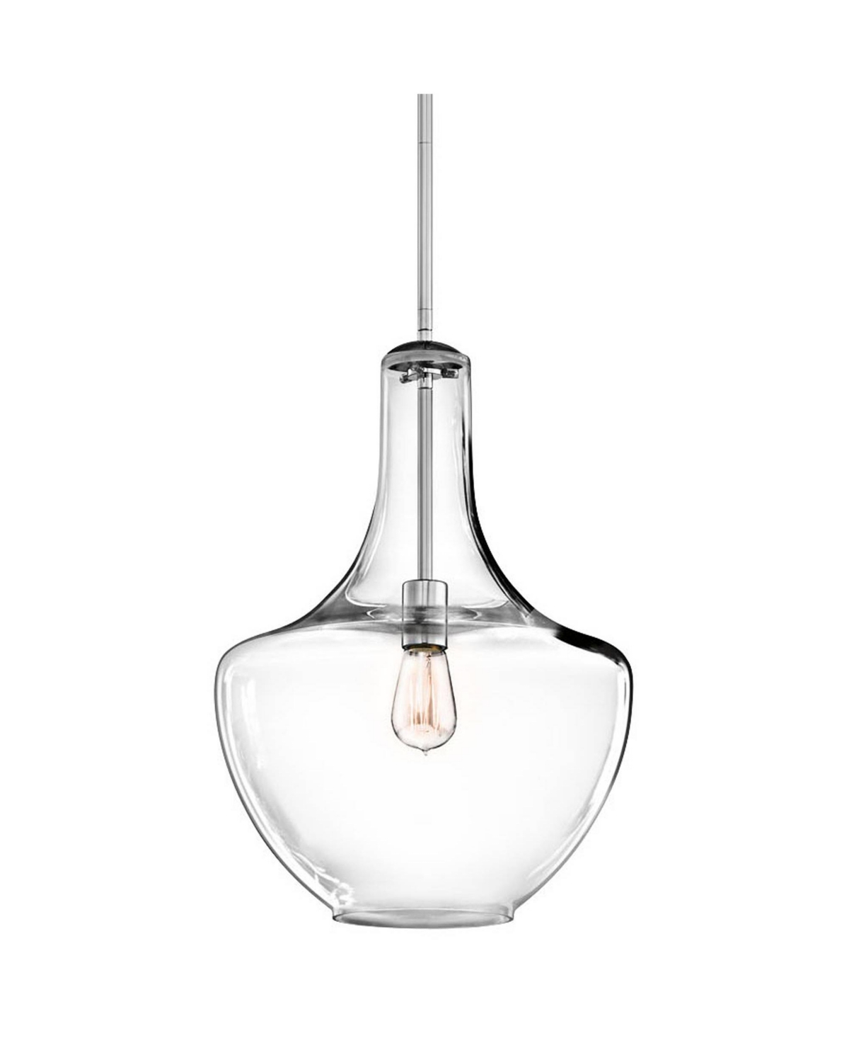 Click here for Kichler Everly 13 3/4 Wide Chrome Mini Pendant - S... prices