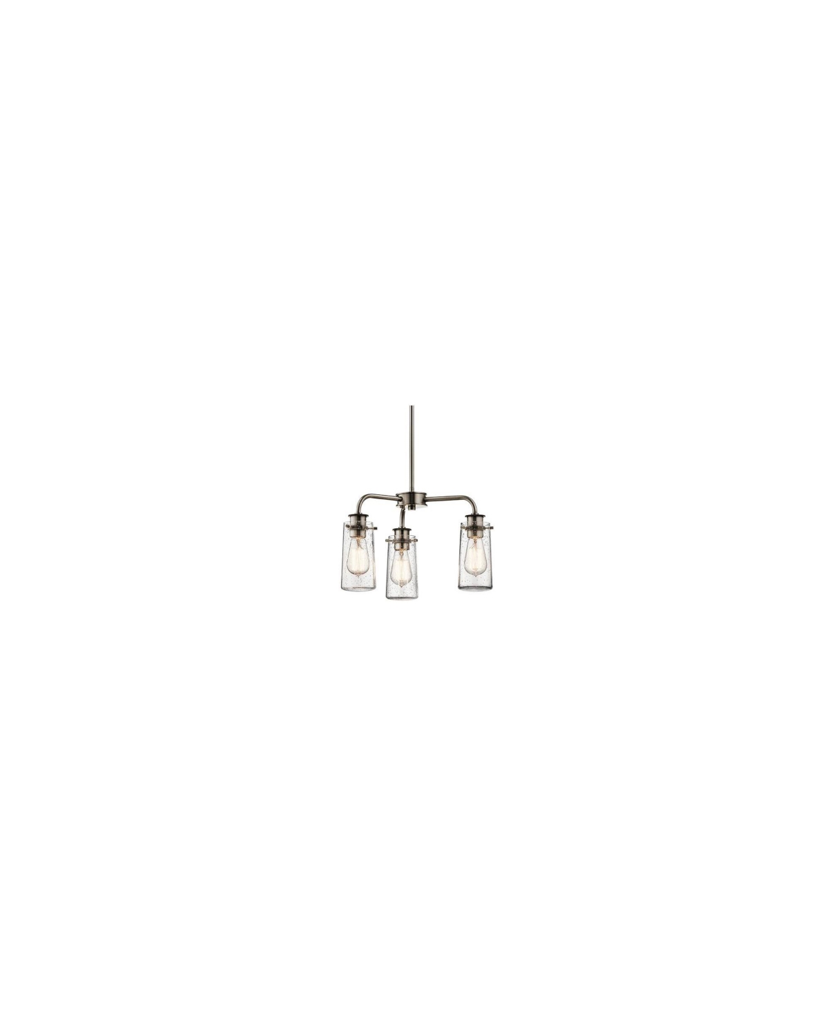 Click here for Kichler Braelyn 18 Wide Classic Pewter 3-Light Cha... prices