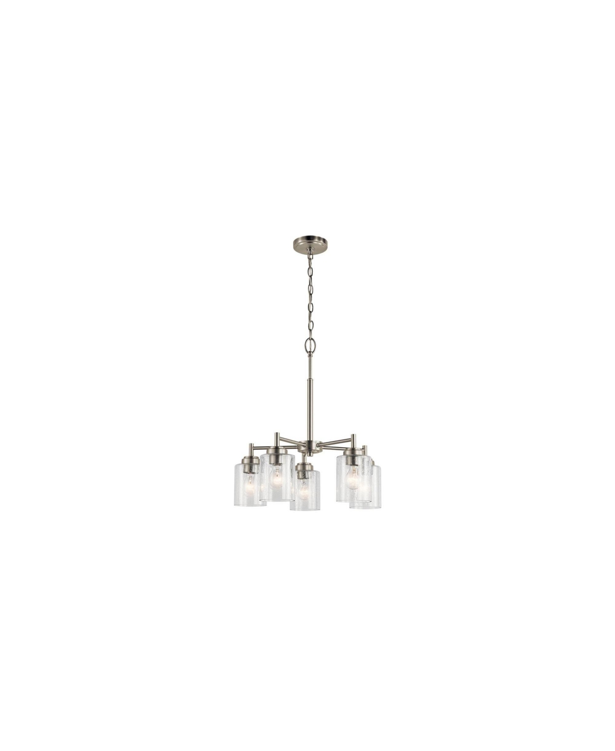 Click here for Kichler Winslow 19 3/4W Brushed Nickel 5-Light Cha... prices