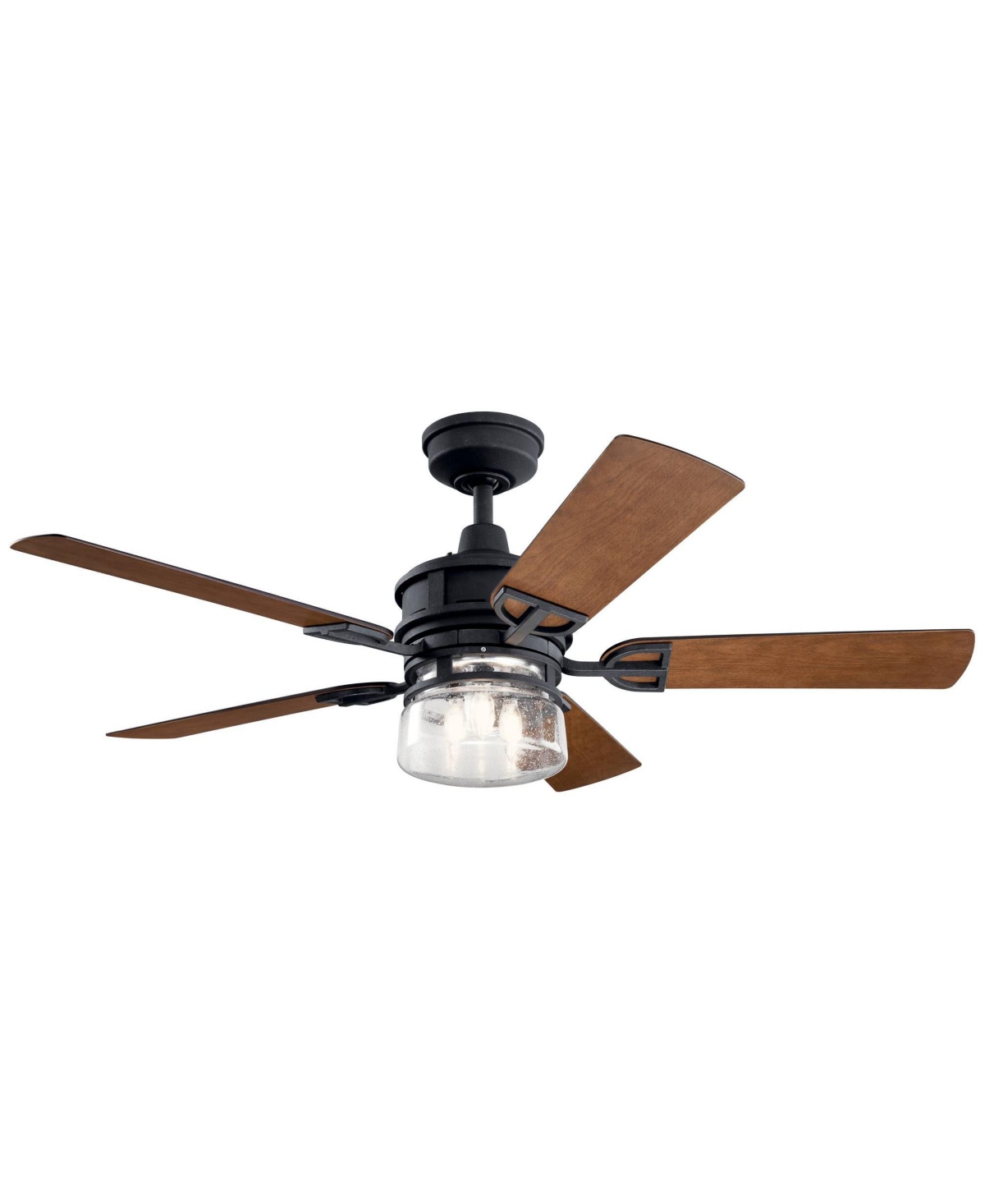 Click here for 52 Kichler Lyndon Black Led Outdoor Ceiling Fan wi... prices