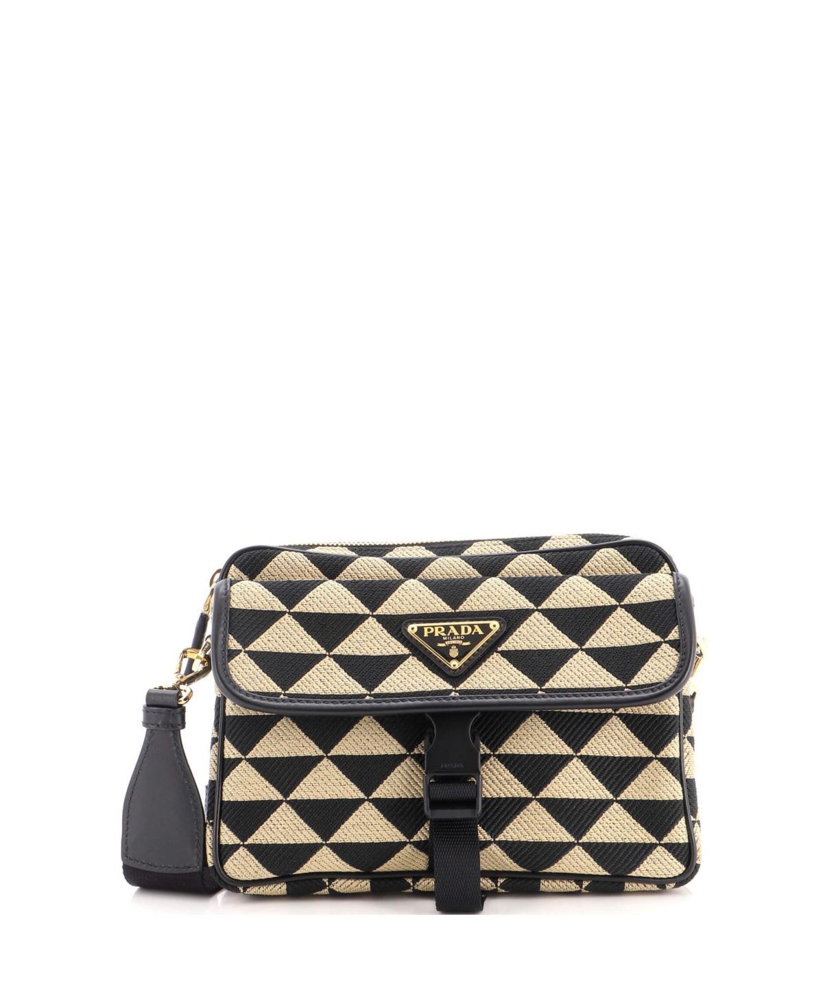Click here for Pre-Owned Prada Small Symbole Front Pocket Zip Mes... prices