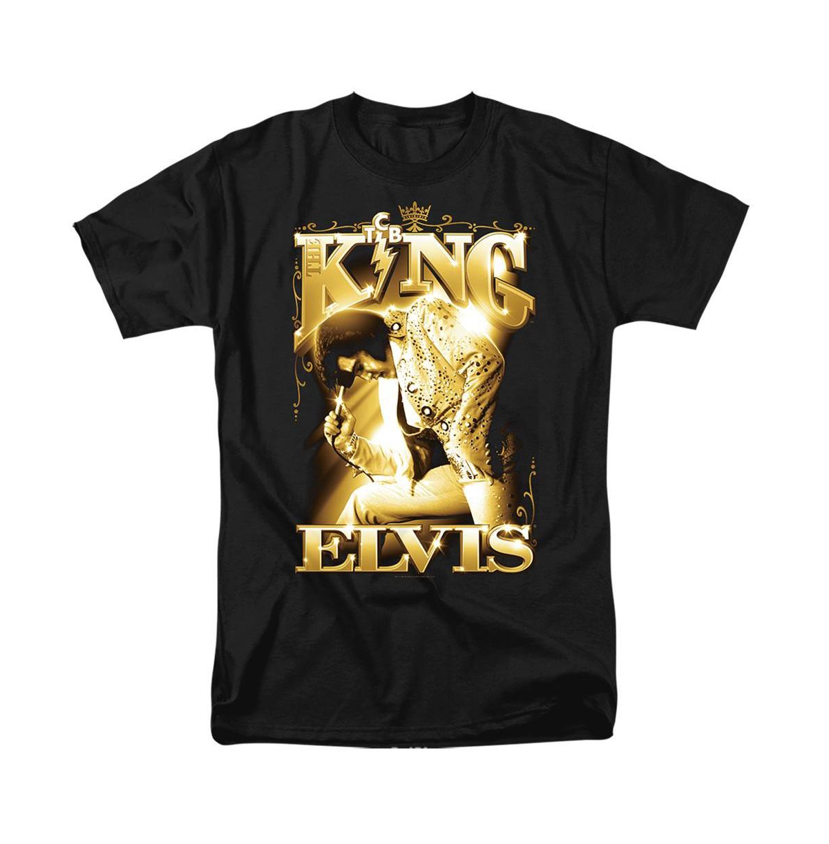 Click here for Elvis Mens Presley The King T-Shirt - Black prices