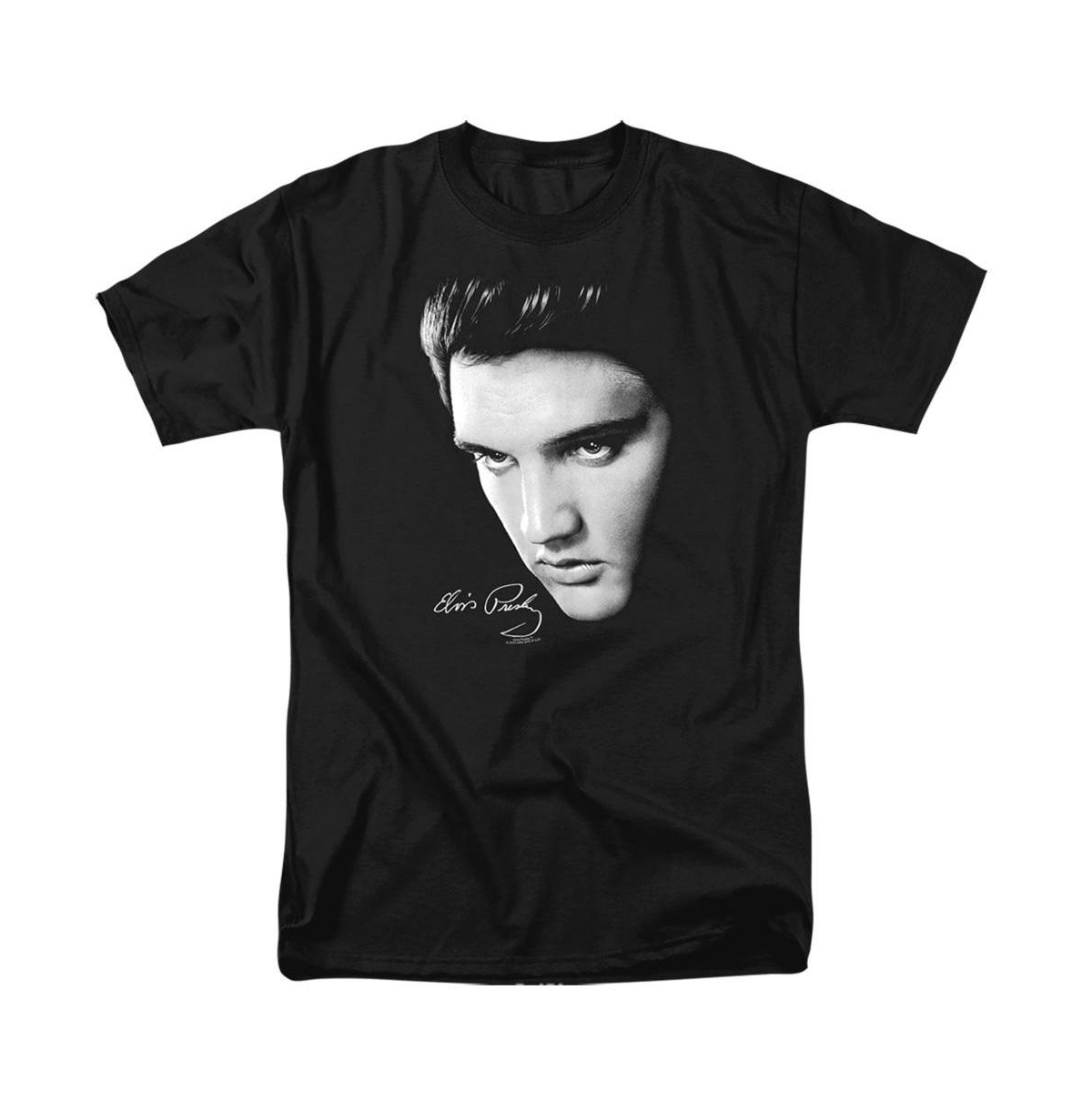 Click here for Elvis Mens Presley Face T-Shirt - Black prices