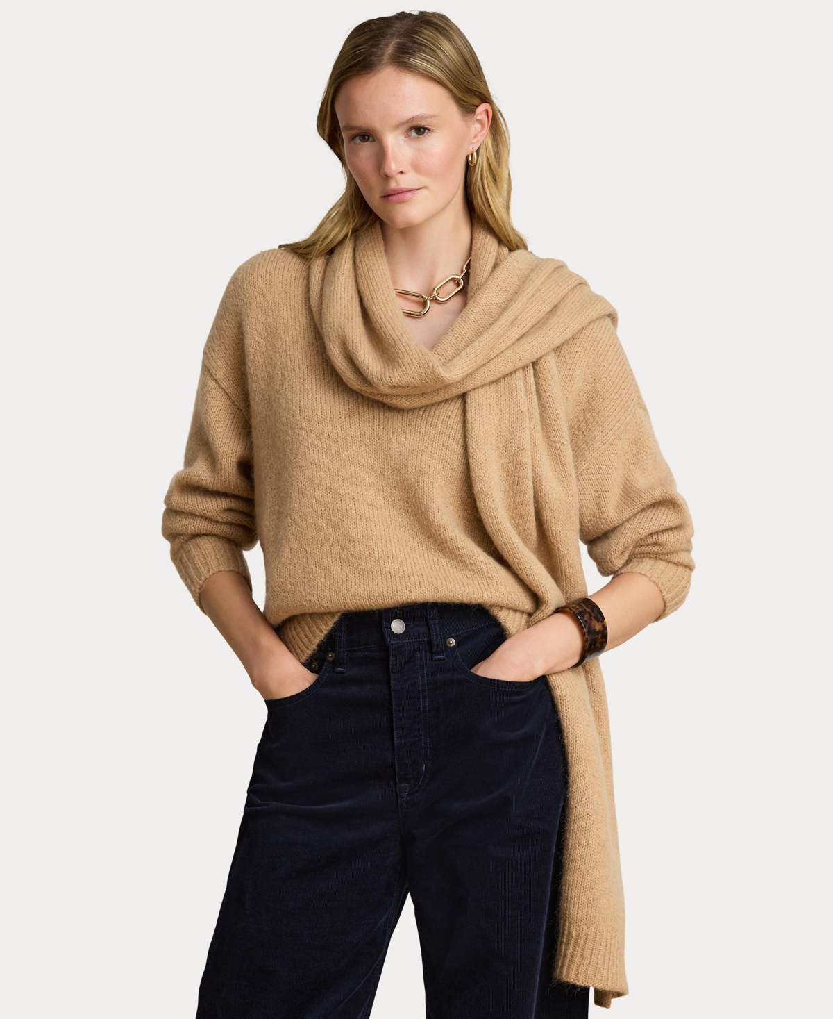 Click here for Lauren Ralph Lauren Womens Lofty Mohair Blend-Long... prices