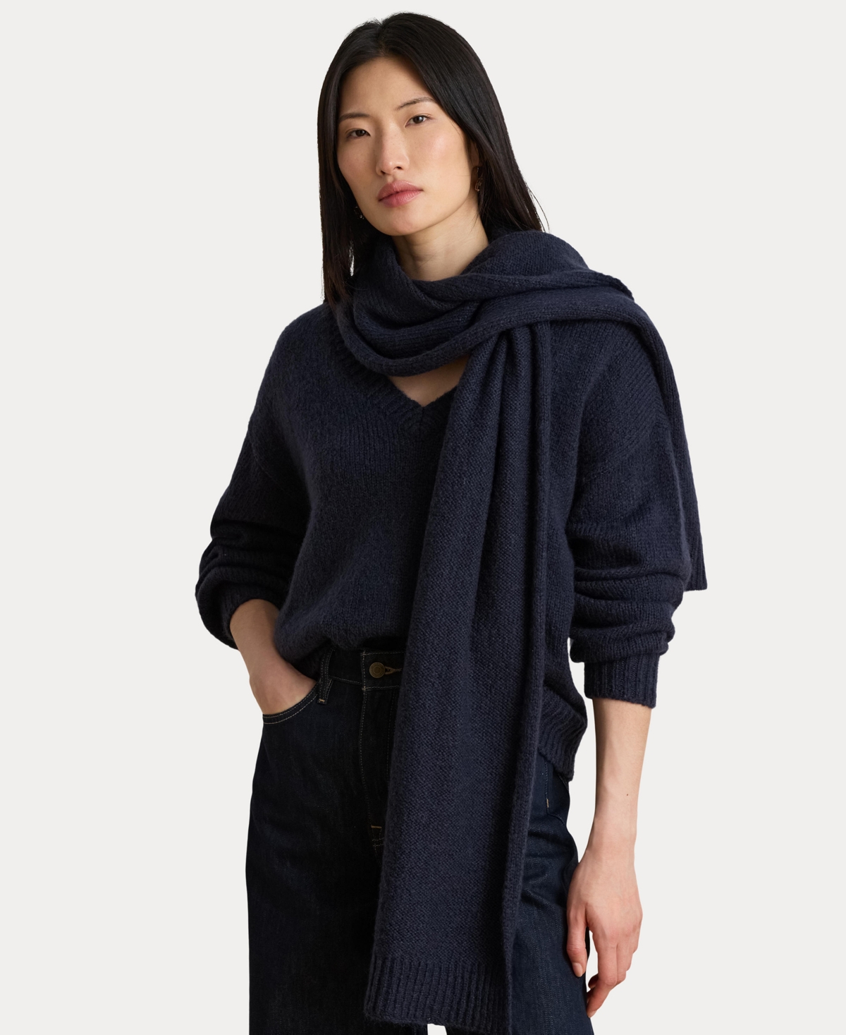 Click here for Lauren Ralph Lauren Womens Lofty Mohair Blend-Long... prices