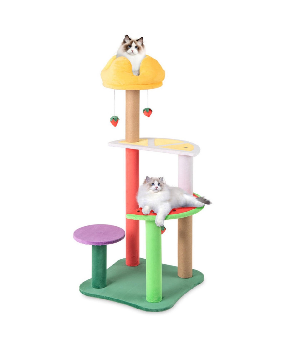 Click here for Sugift Multi-Level Cat Tree 45 Inch with Fruit Sha... prices