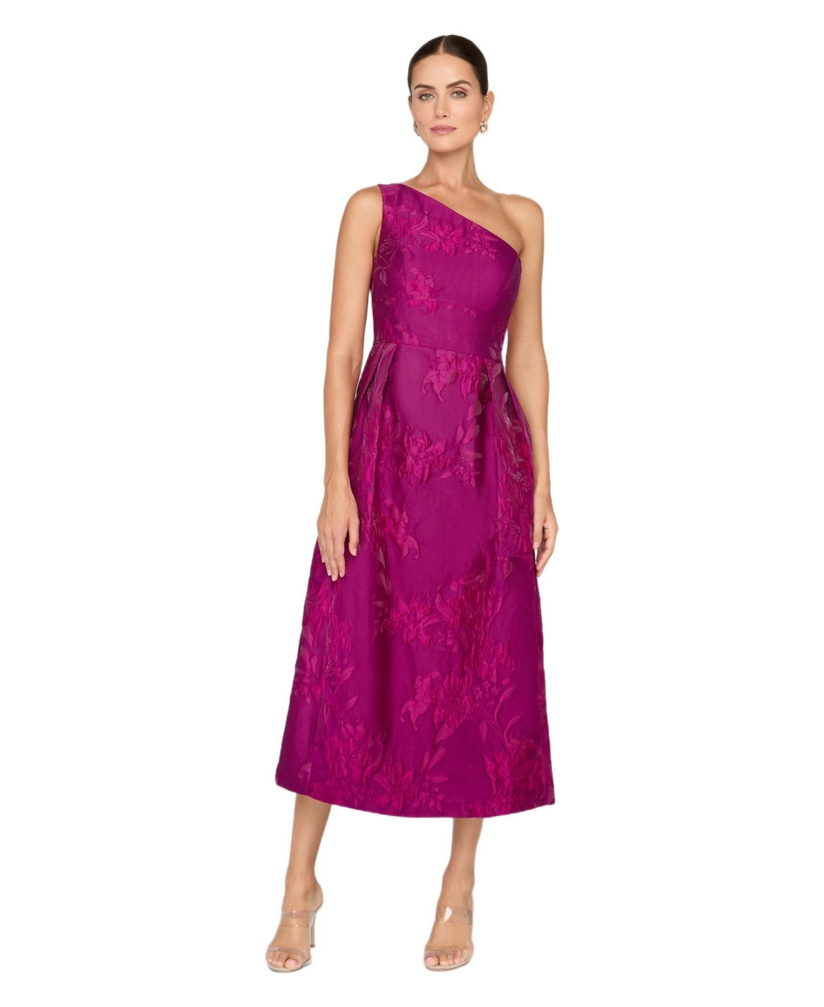 Click here for Kay Unger Womens Dorrit Tea Length Dress - Vivid b... prices